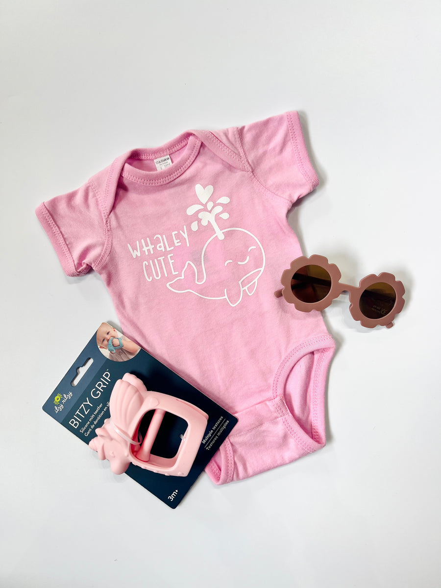 “WHALEY CUTE” BABY ONESIE – UNICORNIO STUDIO